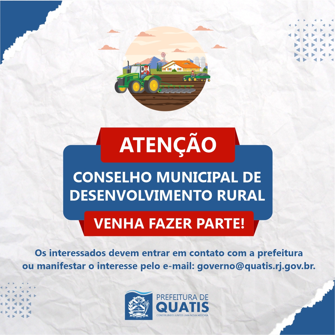 PREFEITURA CONVIDA PRODUTORES RURAIS PARA COMPOR O CONSELHO MUNICIPAL ... PREFEITURA CONVIDA PRODUTORES RURAIS PARA COMPOR O CONSELHO MUNICIPAL ...