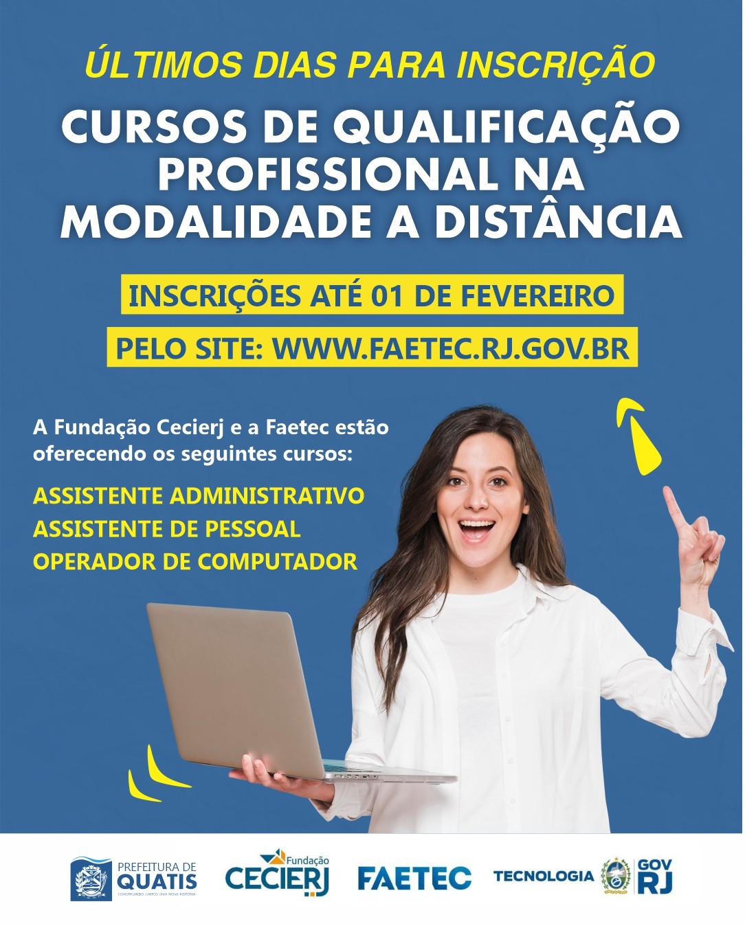 Últimos Dias Para InscriÇÃo Cursos De QualificaÇÃo Da FundaÇÃo
