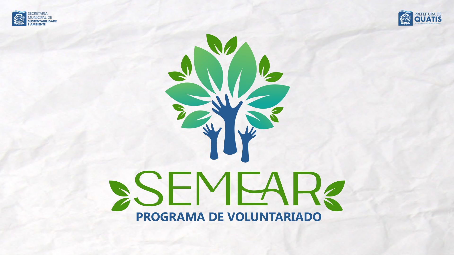 VEM CONHECER O PROGRAMA ‘SEMEAR’ – Prefeitura Municipal de Quatis
