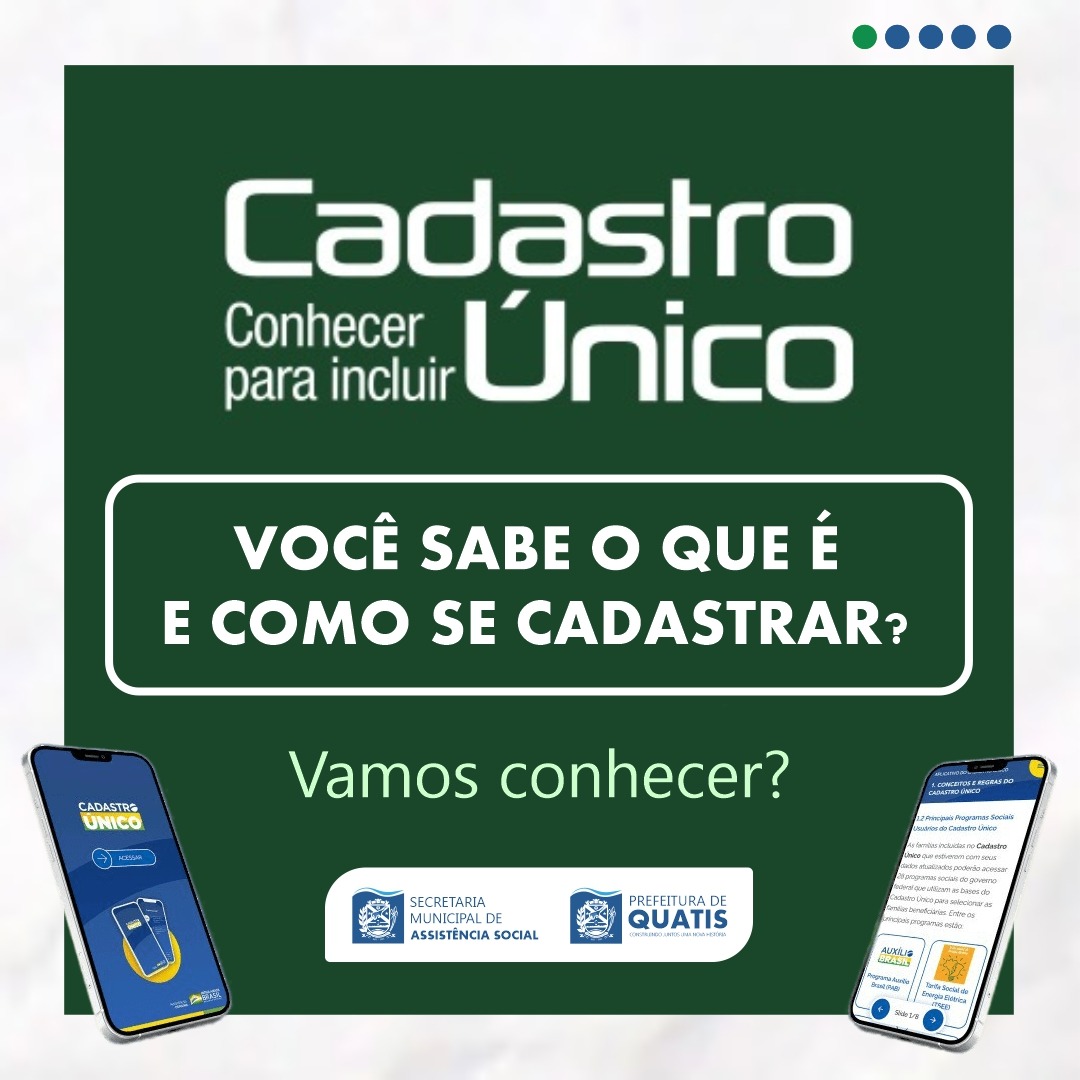 VOCÊ SABE O QUE É O CADASTRO ÚNICO E COMO SE CADASTRAR? – Prefeitura ...